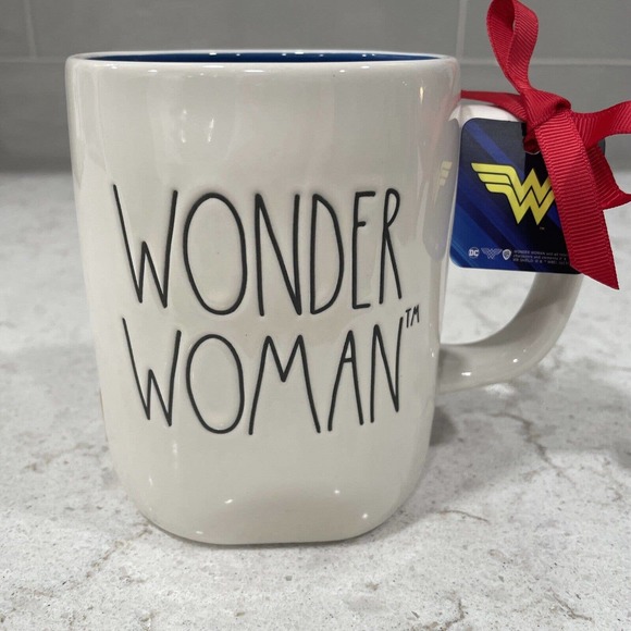 Rae Dunn | Dining | Wonder Woman Rae Dunn Mug Dc Comics Blue Interior ...